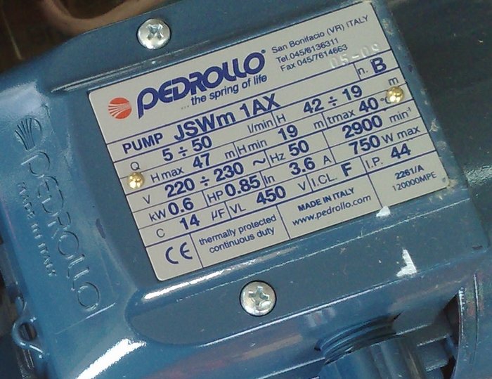 JSWm 1AX-50CL (300441, Pedrollo) - Цена 12183 грн. :: Pedrollo ...